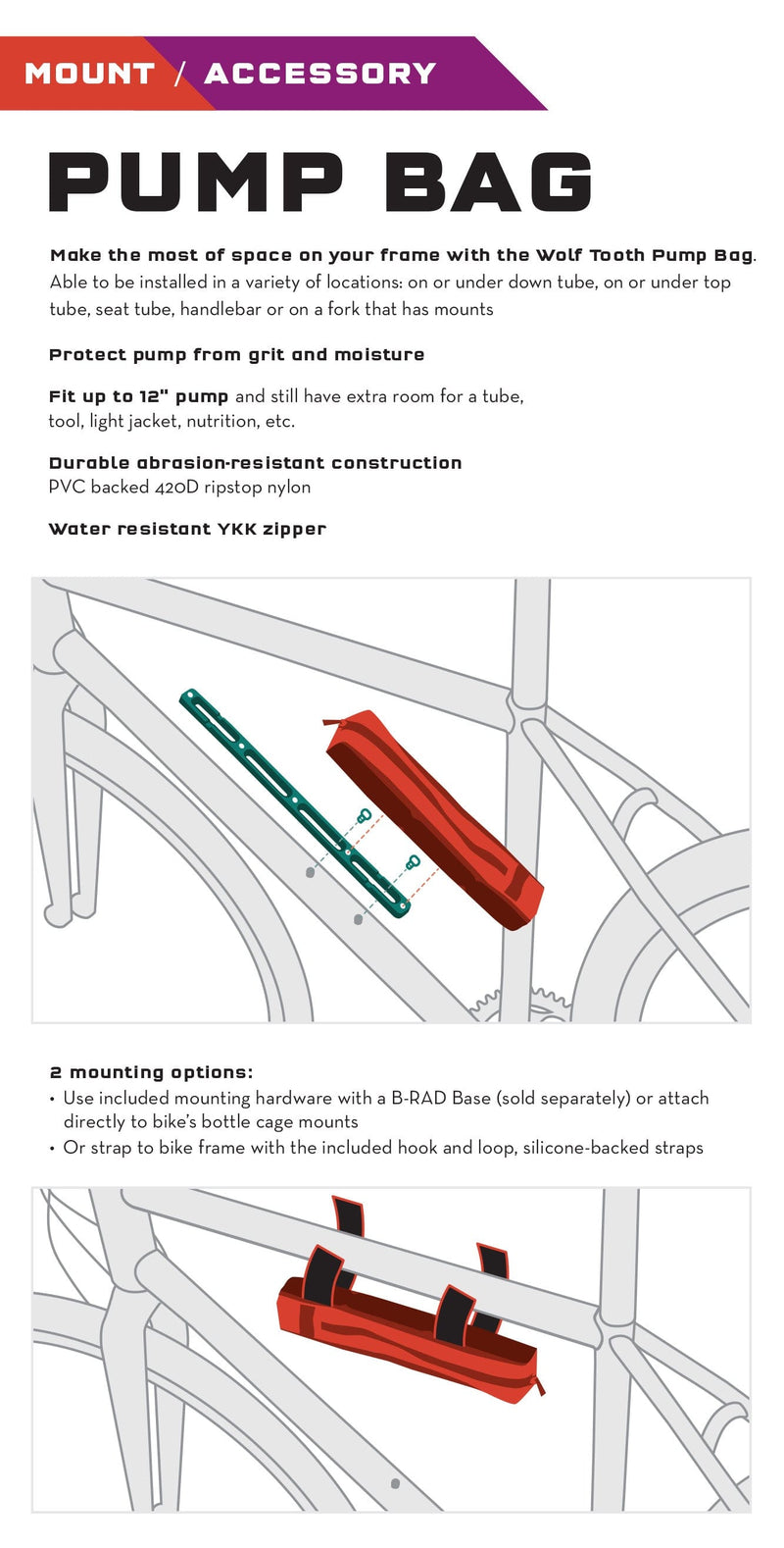 B-RAD Pump Bag – Wolf Tooth Components